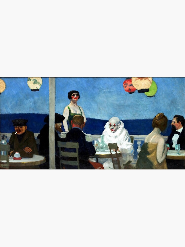 High Resolution Edward Hopper Soir Bleu 1914 Premium Matte Vertical Poster