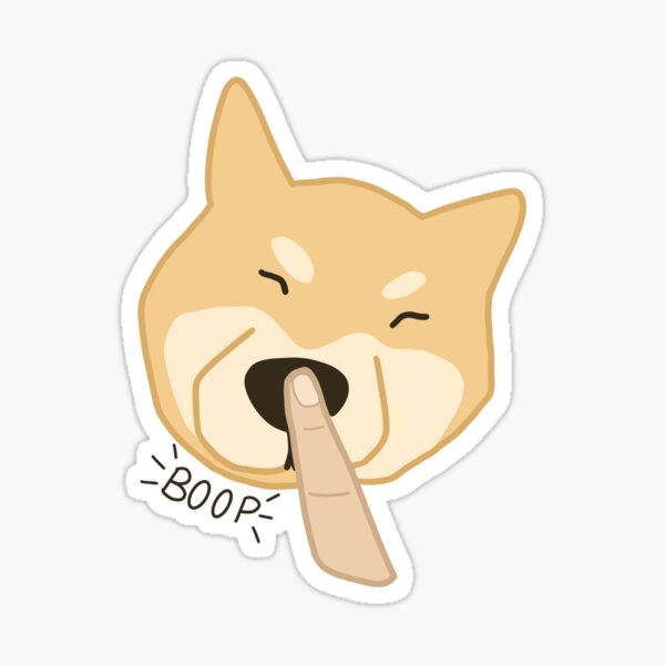 "Boop" Sticker for Sale by jessiedrawsss | Redbubble