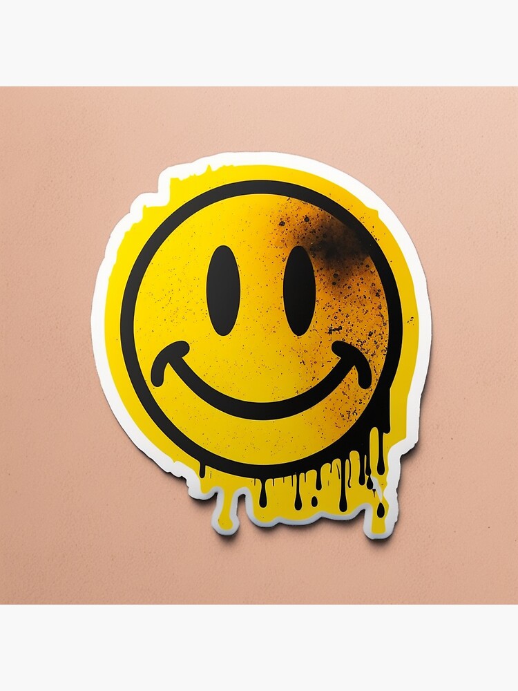 "Acid House Smile Face Sticker , 4k" Sticker for Sale by mouadx14x ...