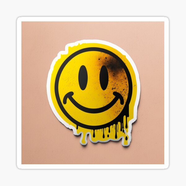 "Acid House Smile Face Sticker , 4k" Sticker for Sale by mouadx14x ...
