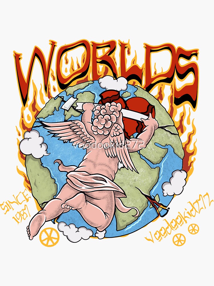 "Vdk world" Sticker for Sale by voodookid272 | Redbubble