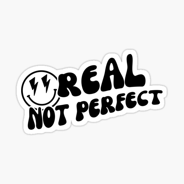 "Real Not Perfect Smiley Face" Sticker for Sale by FunckyDesigns ...