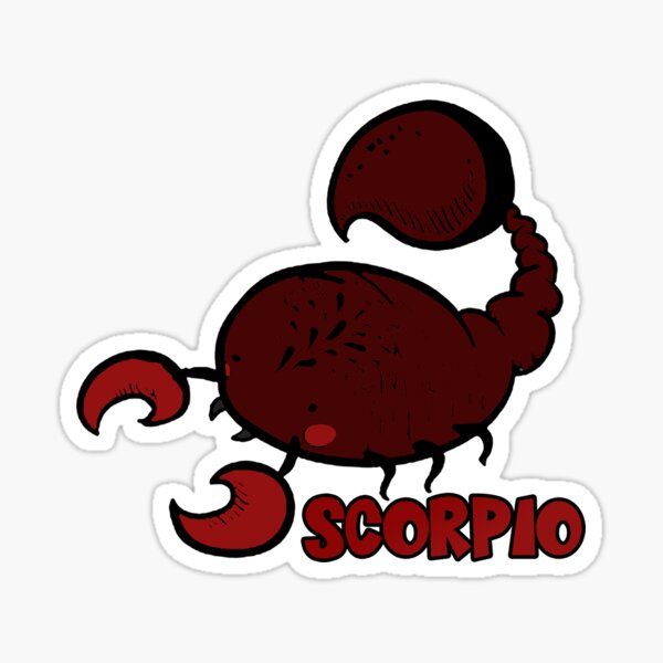 "scorpio" Sticker for Sale by Kalantax | Redbubble