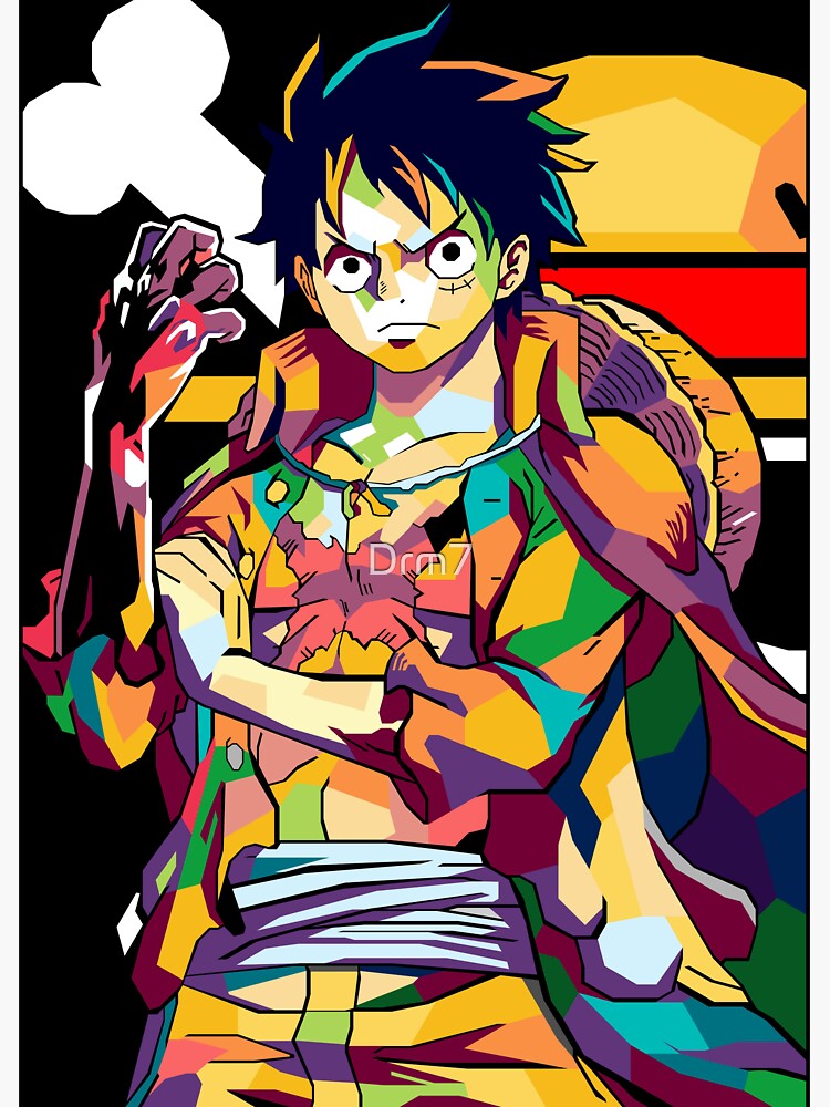 "Luffy One Piece Amazing Pop Art" Sticker for Sale by Drm7 | Redbubble