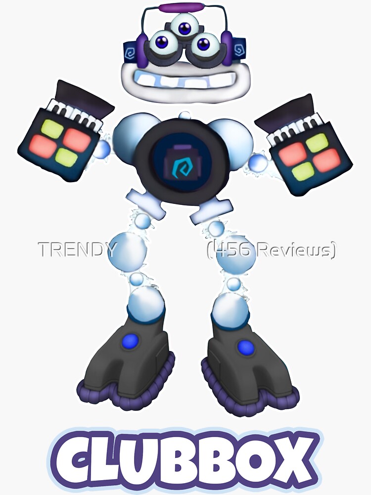 "clubbox,clubbox msm, clubbox my singing monsters" Sticker for Sale by ...