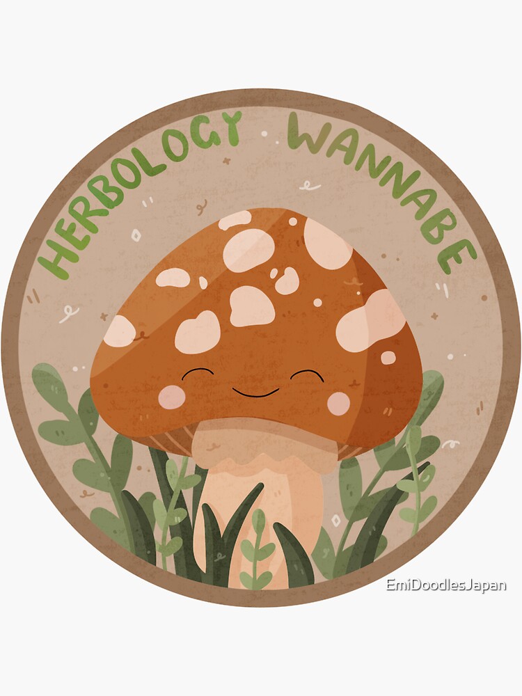 "Herbology Wannabe Patch" Sticker for Sale by EmiDoodlesJapan | Redbubble