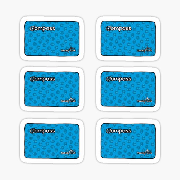 "Vancouver Compass card" Sticker for Sale by lalashellsArt | Redbubble