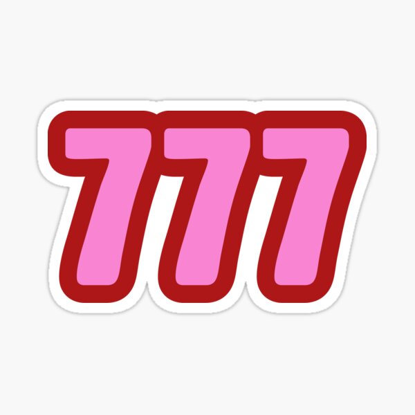 "777 angel number" Sticker for Sale by internetflirt | Redbubble