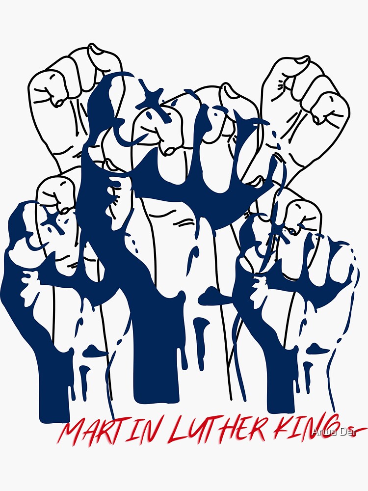 "black history month martin luther king Jr MLK " Sticker for Sale by ...