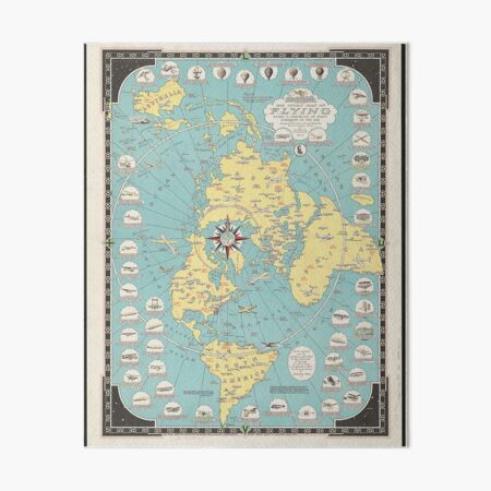 Lámina rígida «El mapa de la historia de volar: ser una crónica de la ...