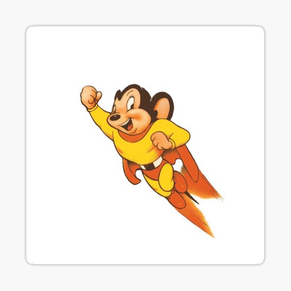 Mighty Mouse Stickers | Redbubble