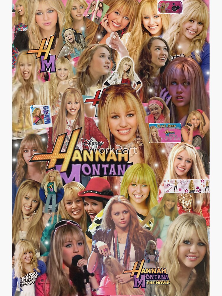 "hannah montana" Sticker for Sale by Work2art | Redbubble