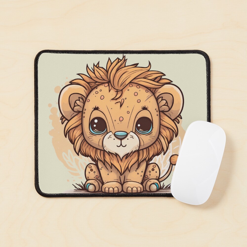 "Cute and Majestic Chibi Lion" Sticker for Sale by Wuxya | Redbubble