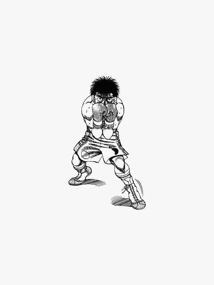 "Hajime no Ippo - Ippo Makunouchi" Sticker by SportNoIshi | Redbubble