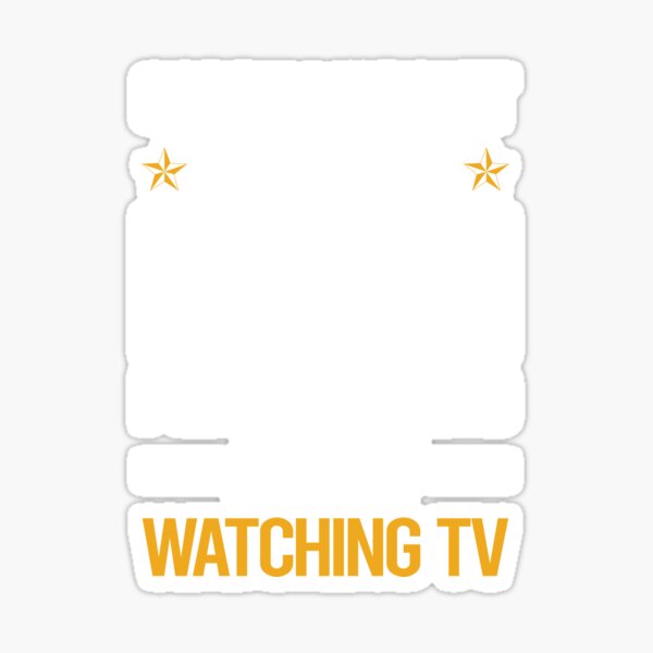 "Funny Listening Watching TV" Sticker for Sale by RandalDavis | Redbubble