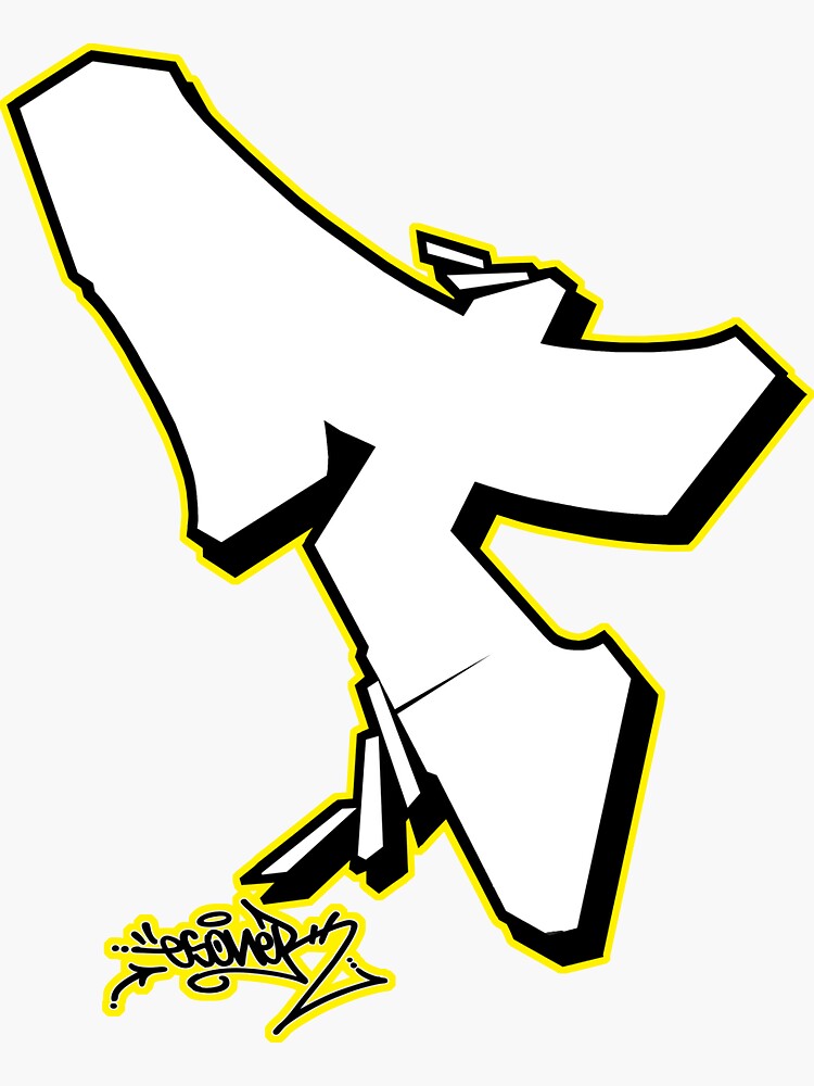 "LETTER T BY ESONE URBAN GRAFFITI STREET STYLE " Sticker for Sale by ...