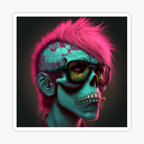 "punk ape" Sticker for Sale by Domi2410 | Redbubble