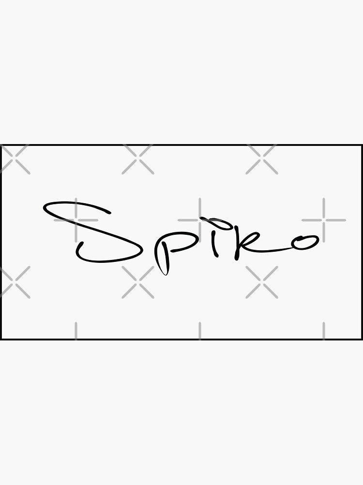 "Spiro My Name Is Spiro Spyros Spyro Spiros" Sticker for Sale by ...