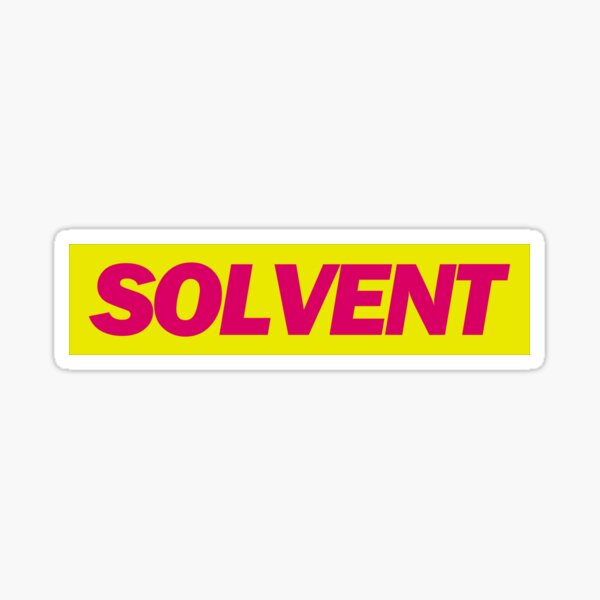"Solvent - FDP Satire Sticker" Sticker for Sale by surrile | Redbubble