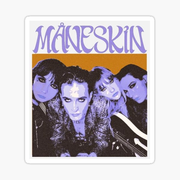 "maneskin" Sticker for Sale by mariespe98 | Redbubble