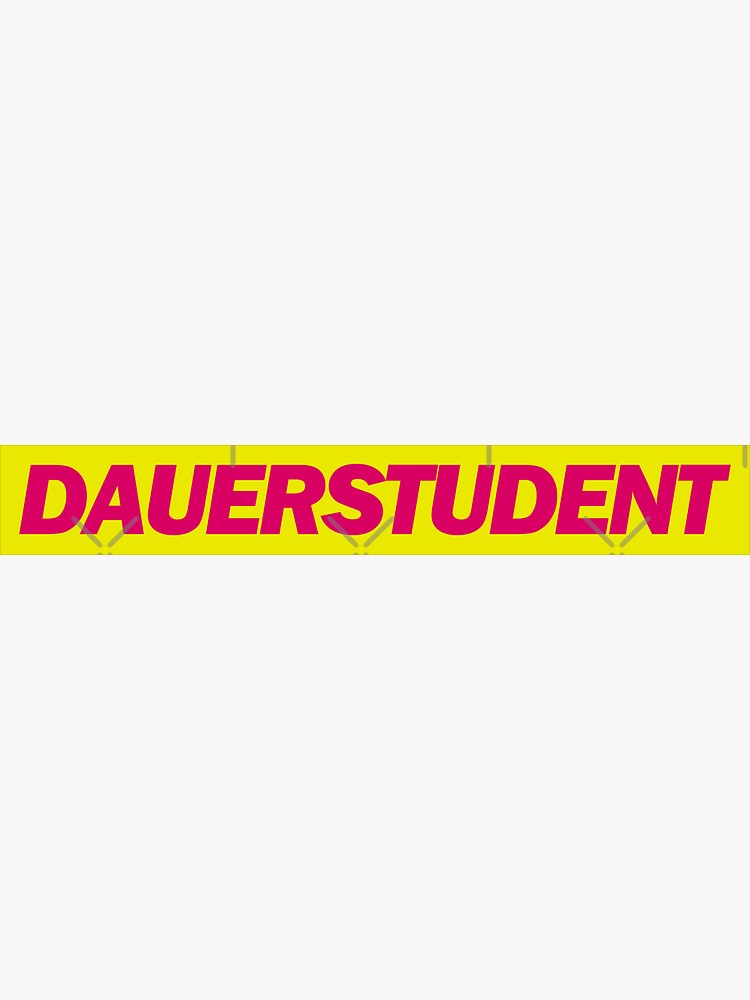 "Dauerstudent - FDP Satire Sticker" Sticker for Sale by surrile | Redbubble