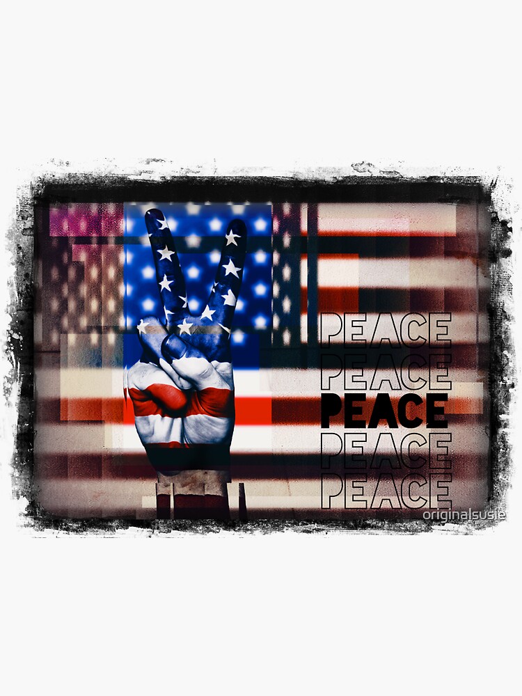 "RISE UP America – American Flag – PEACE United We STAND - USA ...