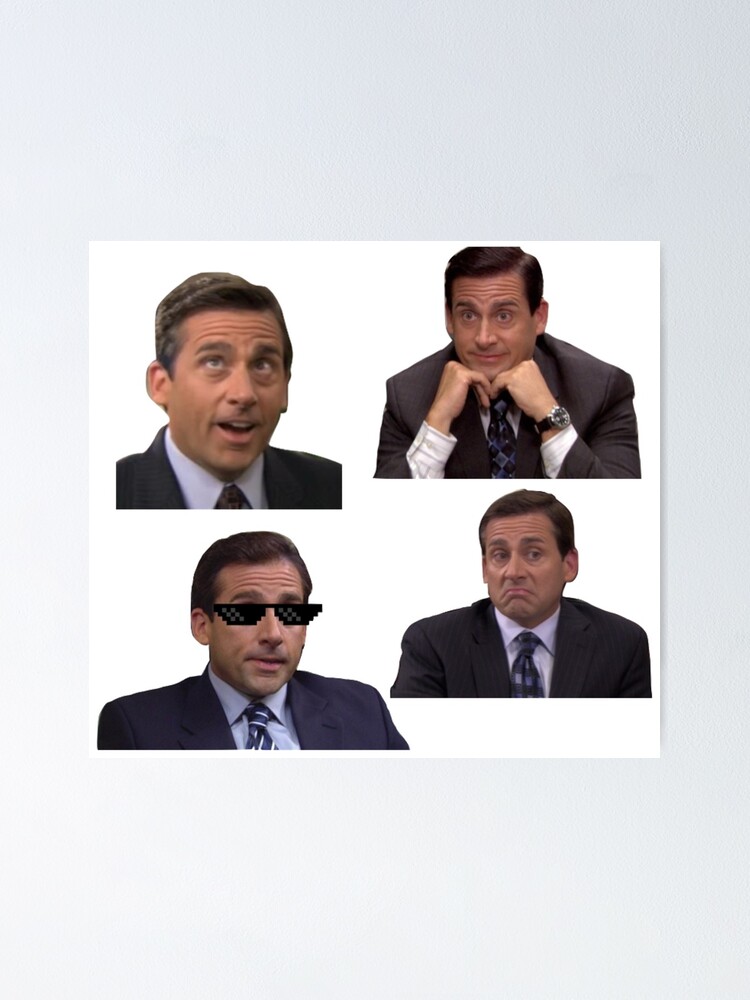 "Michael scott head" Poster by mbk1745 | Redbubble