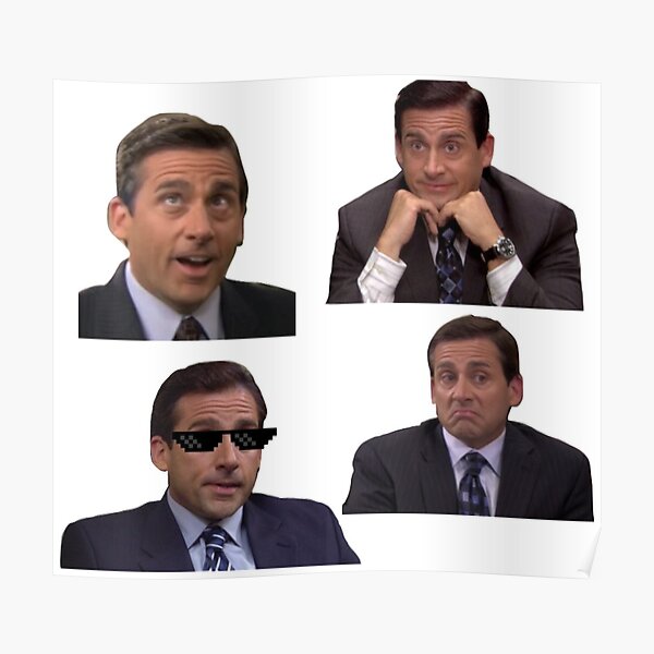 "Michael scott head" Poster by mbk1745 | Redbubble