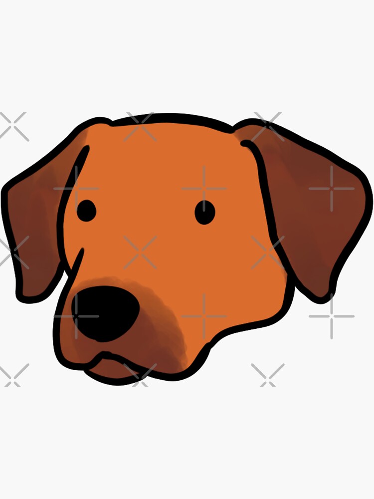 "Rhodesian ridgeback cute illustration " Sticker for Sale by ...