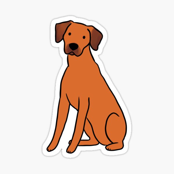 "Rhodesian ridgeback cute illustration " Sticker for Sale by ...