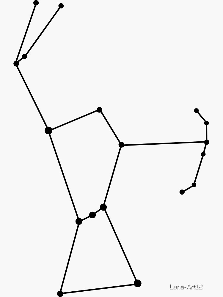"Orion Constellation" Sticker for Sale by Luna-Art12 | Redbubble