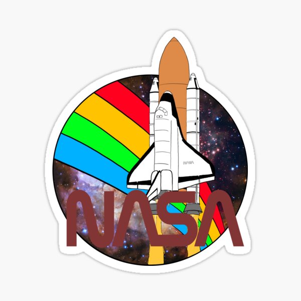 "NASA rainbow" Sticker for Sale by johnnybside | Redbubble