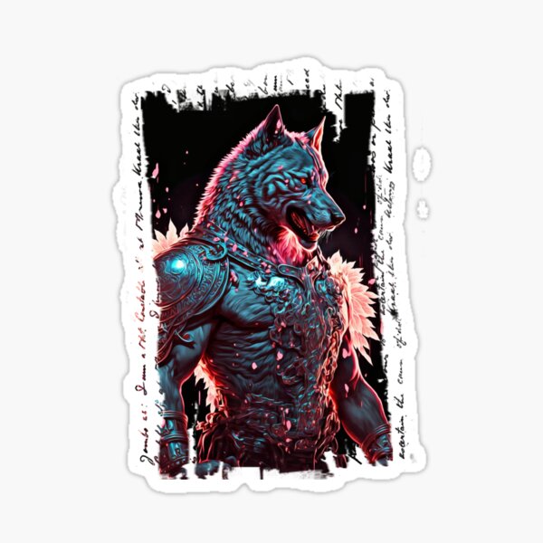 "the legend spartan wolf" Sticker for Sale by YM-ART | Redbubble
