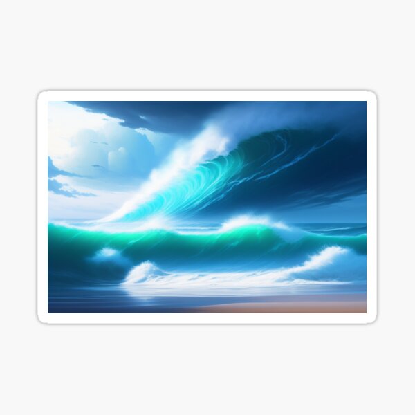 "Ocean Storm Waves | Beautiful Landscapes | Original Digital Art ...