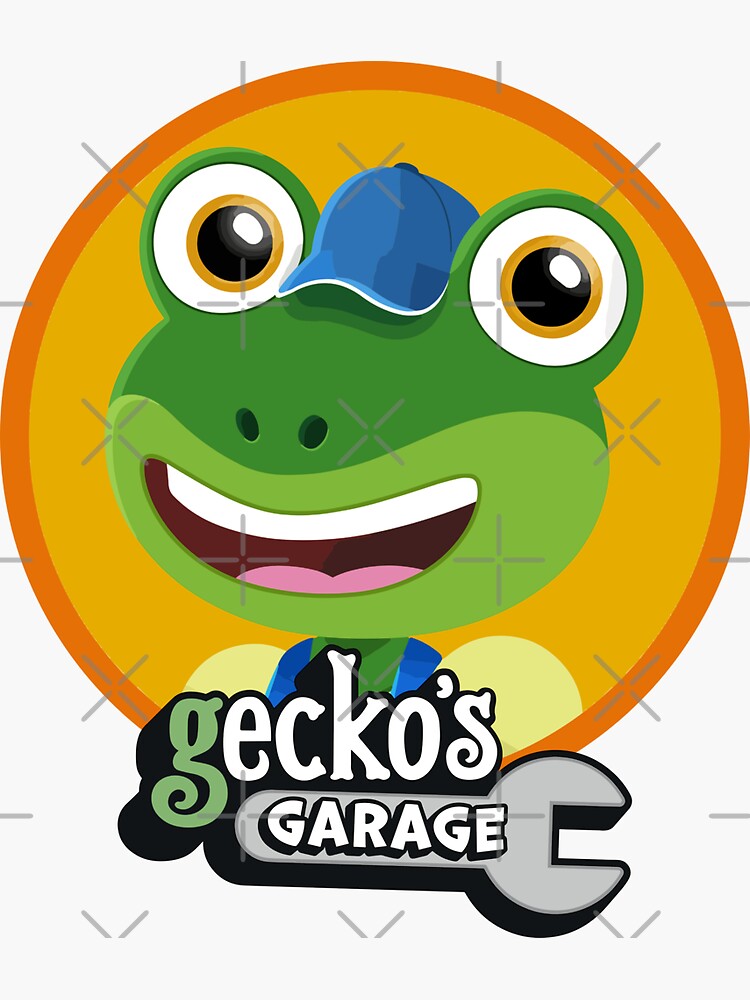 "Kids Garage Gecko's" Sticker for Sale by TrendsHunter08 | Redbubble