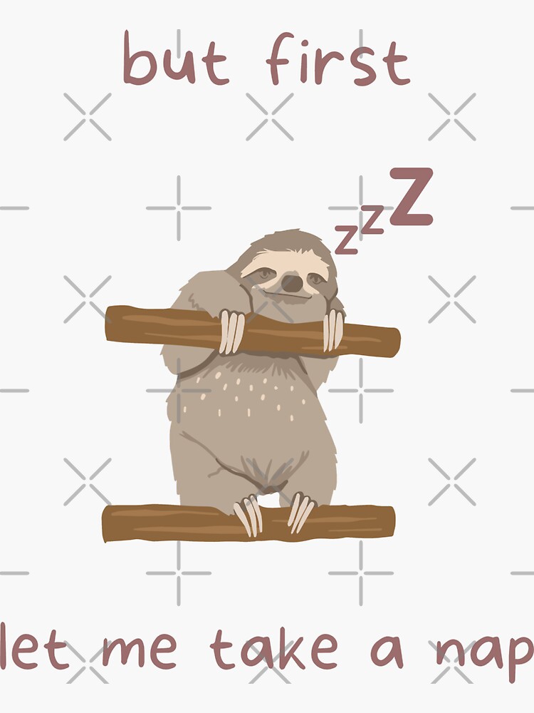 "Sleepy Sloth" Sticker for Sale by your-dreamstore | Redbubble