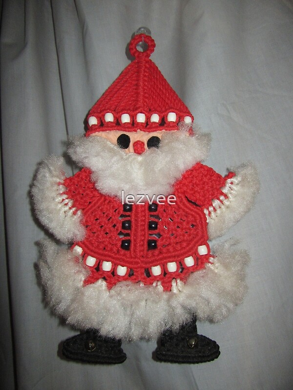 "Macrame Santa" by lezvee | Redbubble