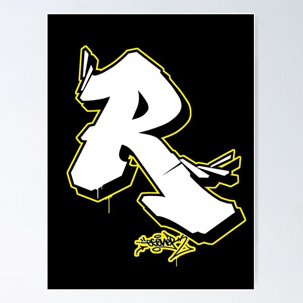 "R LETTER R BY ESONE URBAN GRAFFITI STREET STYLE " Poster for Sale by ...