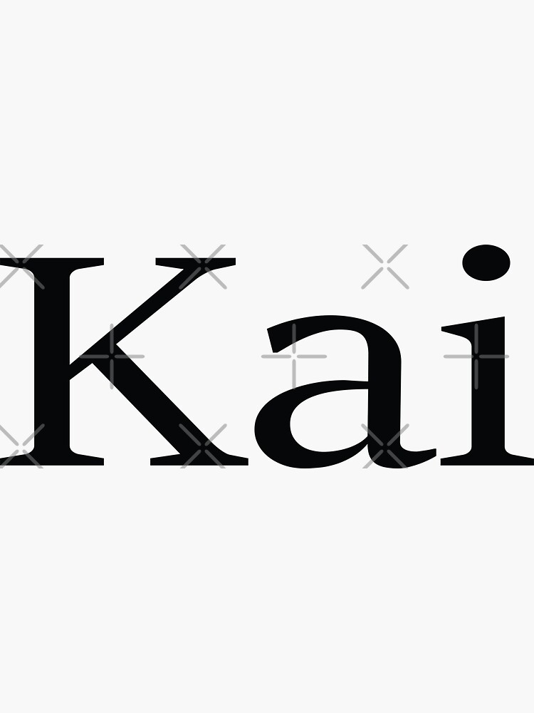 "Kai My Name Is Kai " Sticker by ProjectX23 | Redbubble