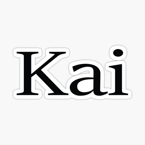 "Kai My Name Is Kai " Sticker by ProjectX23 | Redbubble