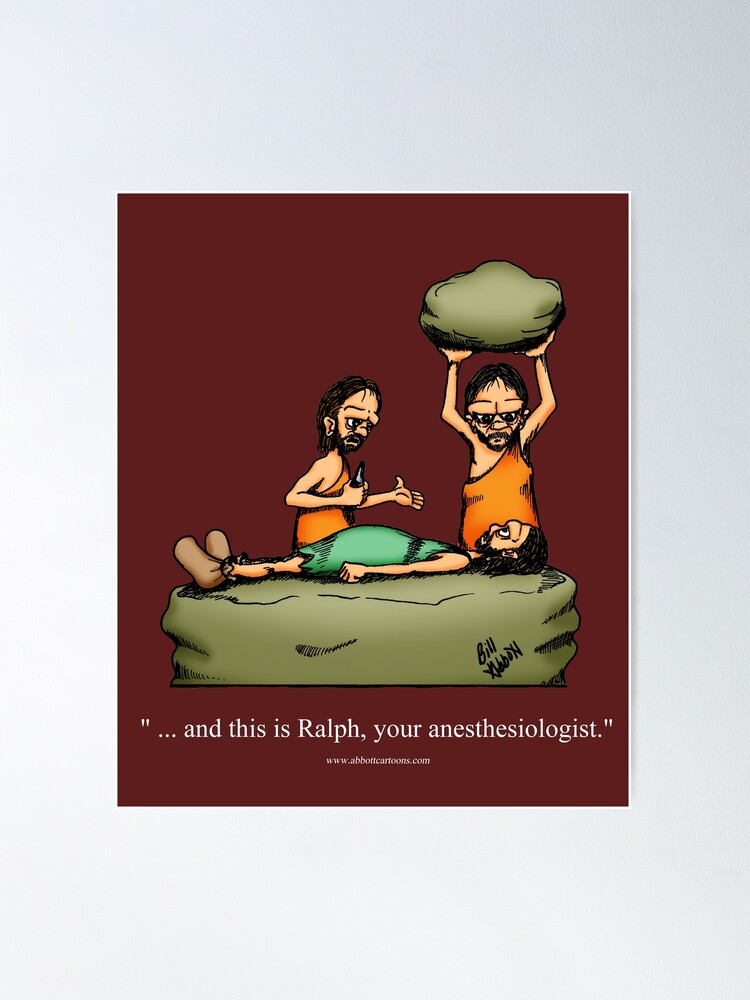 Póster for Sale con la obra «Funny Caveman Anesthesiologist Humor de ...