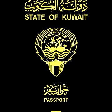 "Q8 Kuwait Emblem In Gold As Passport Cover For Kuwaitis" Poster for ...