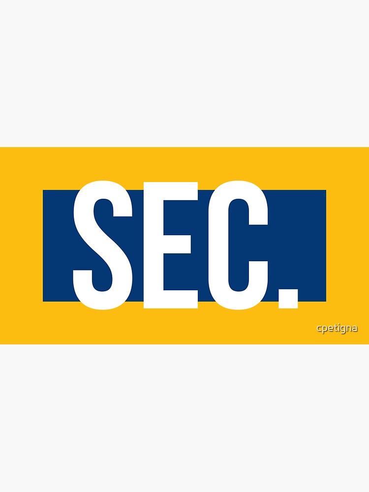 "SEC." Sticker for Sale by cpetigna | Redbubble