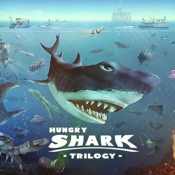 "Hungry Shark Trilogy" Art Board Print for Sale by Majamestic | Redbubble
