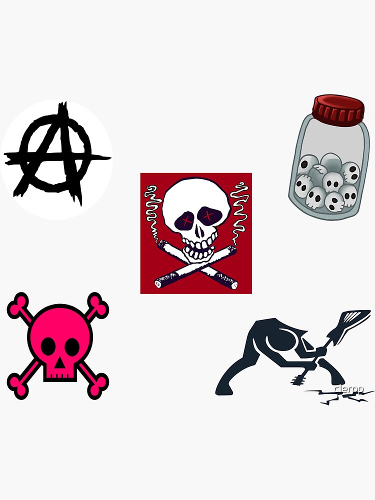 "Punk Rock Sticker Pack" Sticker for Sale by clerop | Redbubble