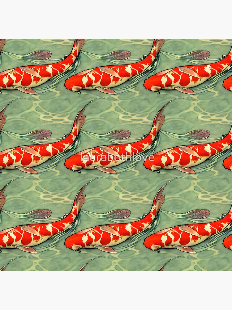 "Beautiful Watercolor Japanese Koi Fish" Sticker for Sale by ...