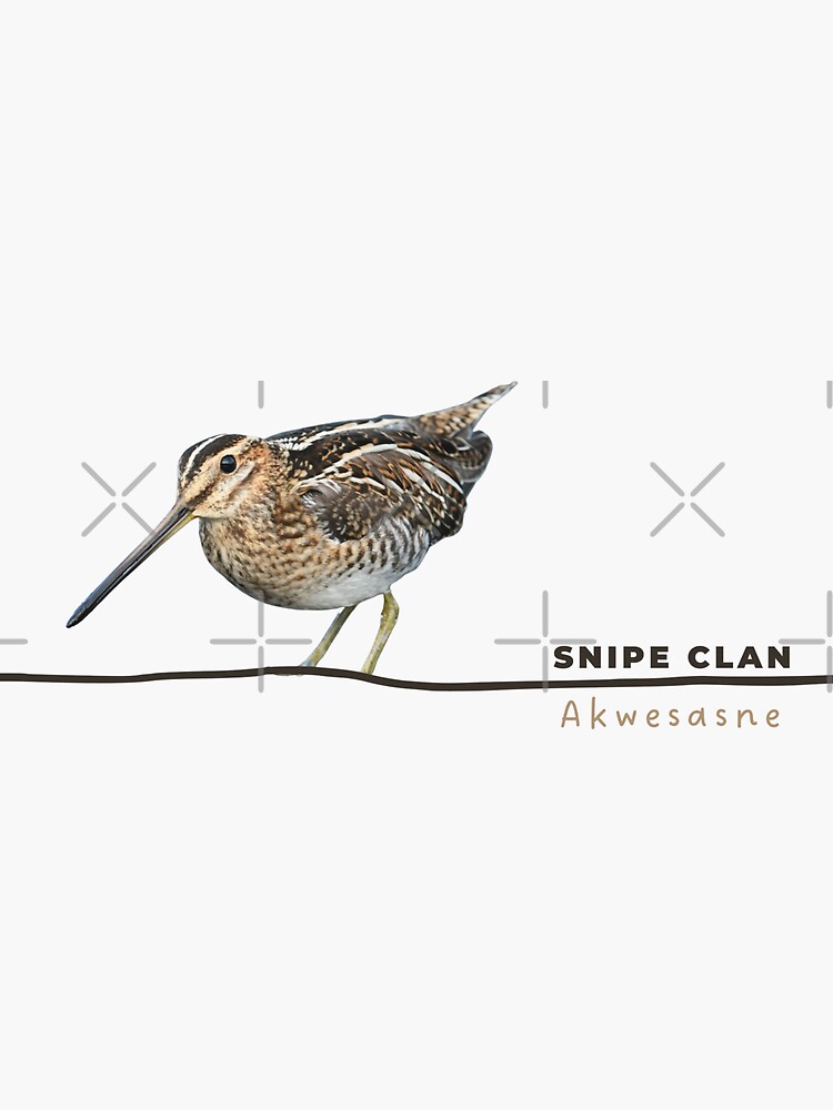 "Snipe Clan Haudenosaunee " Sticker for Sale by Kanontsistiio | Redbubble