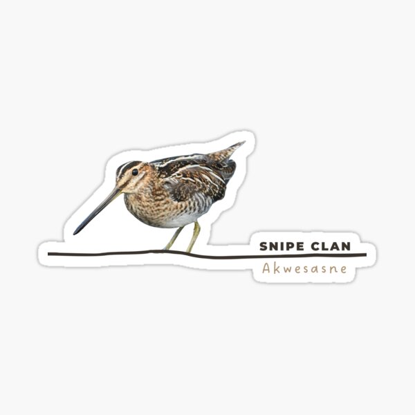 "Snipe Clan Haudenosaunee " Sticker for Sale by Kanontsistiio | Redbubble