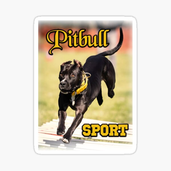 "APBT American Pitbull Terrier SPORT dog" Sticker for Sale by ...