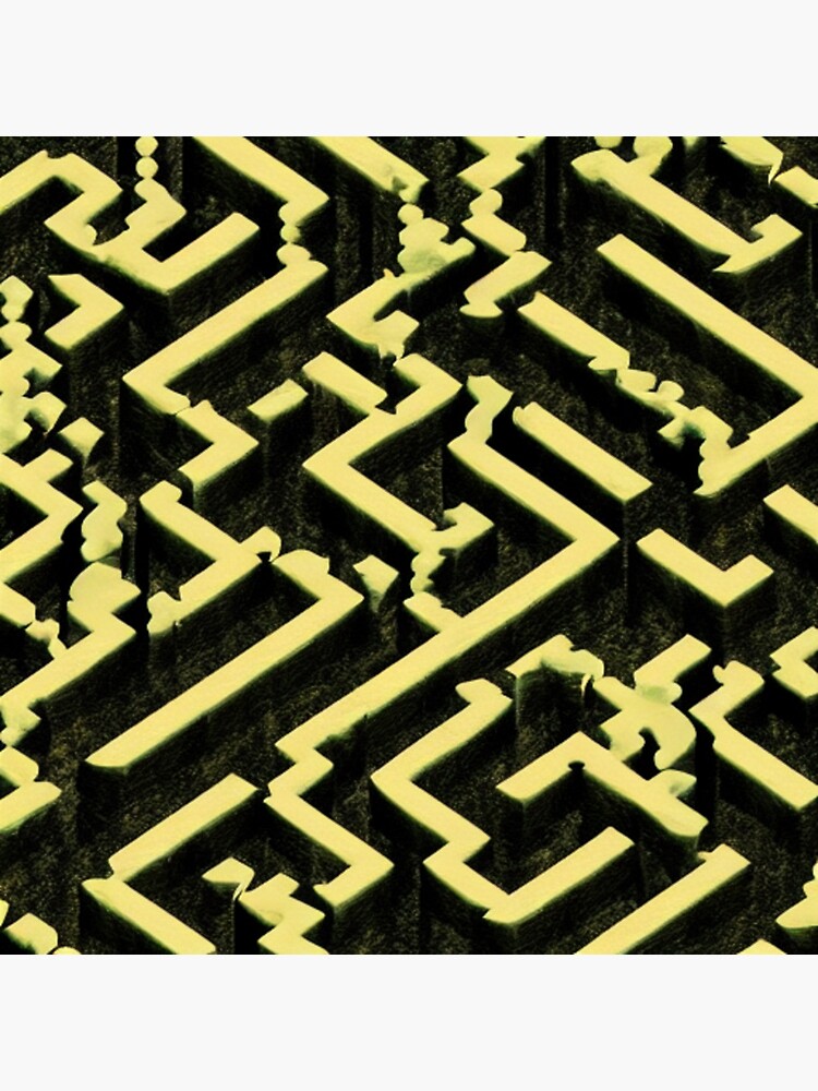 "Classic Maze: A Timeless Puzzle" Sticker for Sale by Dlly-2000 | Redbubble
